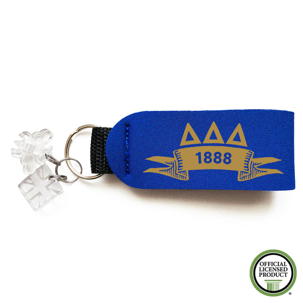 Delta Delta Delta Keychain - Neoprene Loop | Brit and Bee