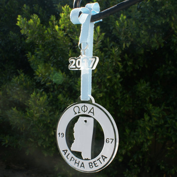 Omega Phi Alpha Ornament - Sorority State | Brit and Bee
